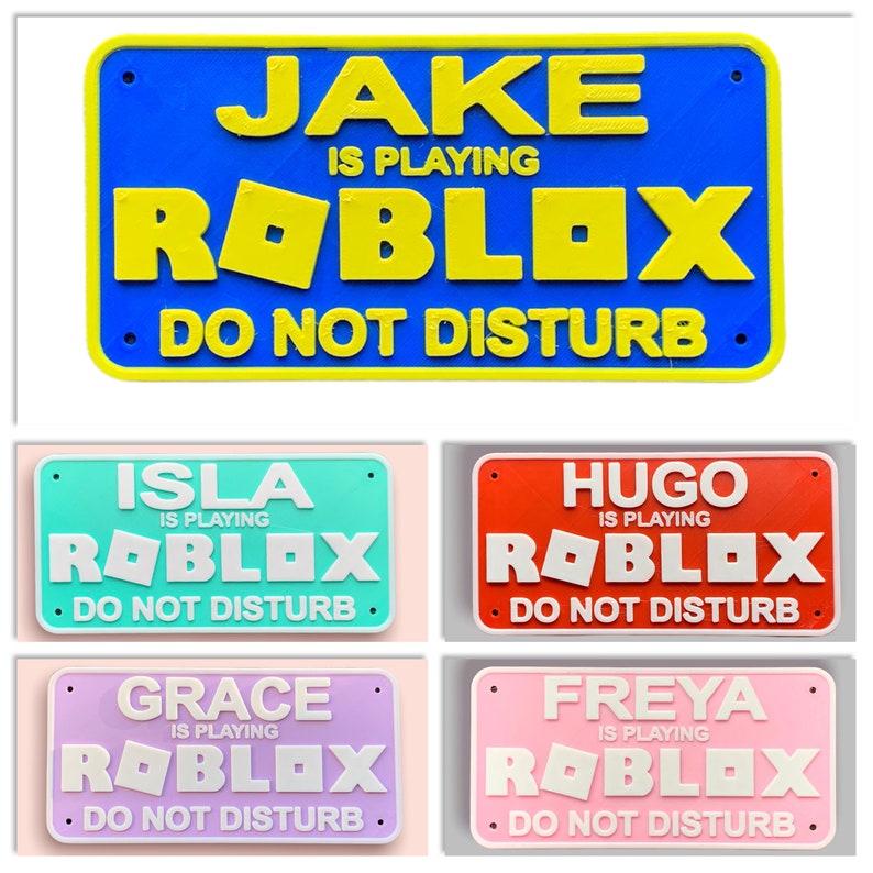 PERSONALISED 3D ROBLOX SIGNS - Etsy UK