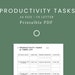 Printable Productivity Time Manager | Priority Task To-do List ...