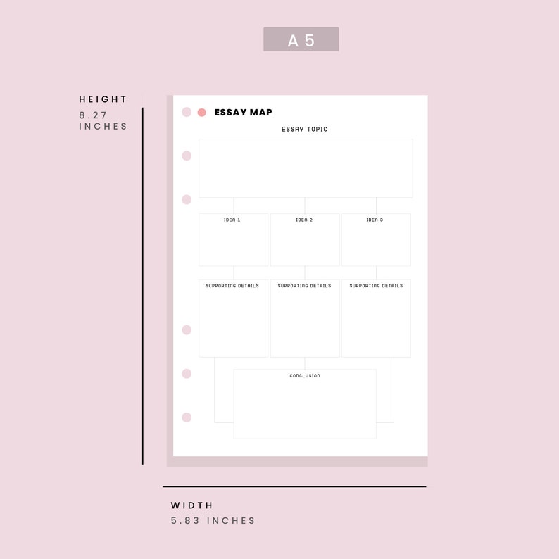 Essay Map Planner Printable for Students Essay Writing | Etsy