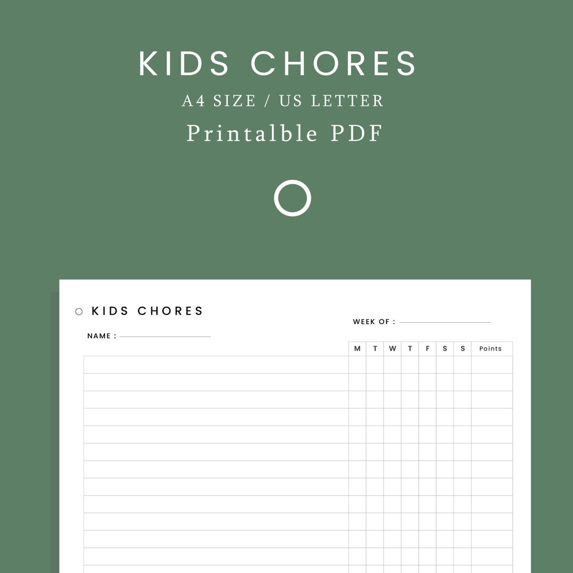 Printable Kids Weekly Planner Schedule Chart, Kids Daily Schedule ...