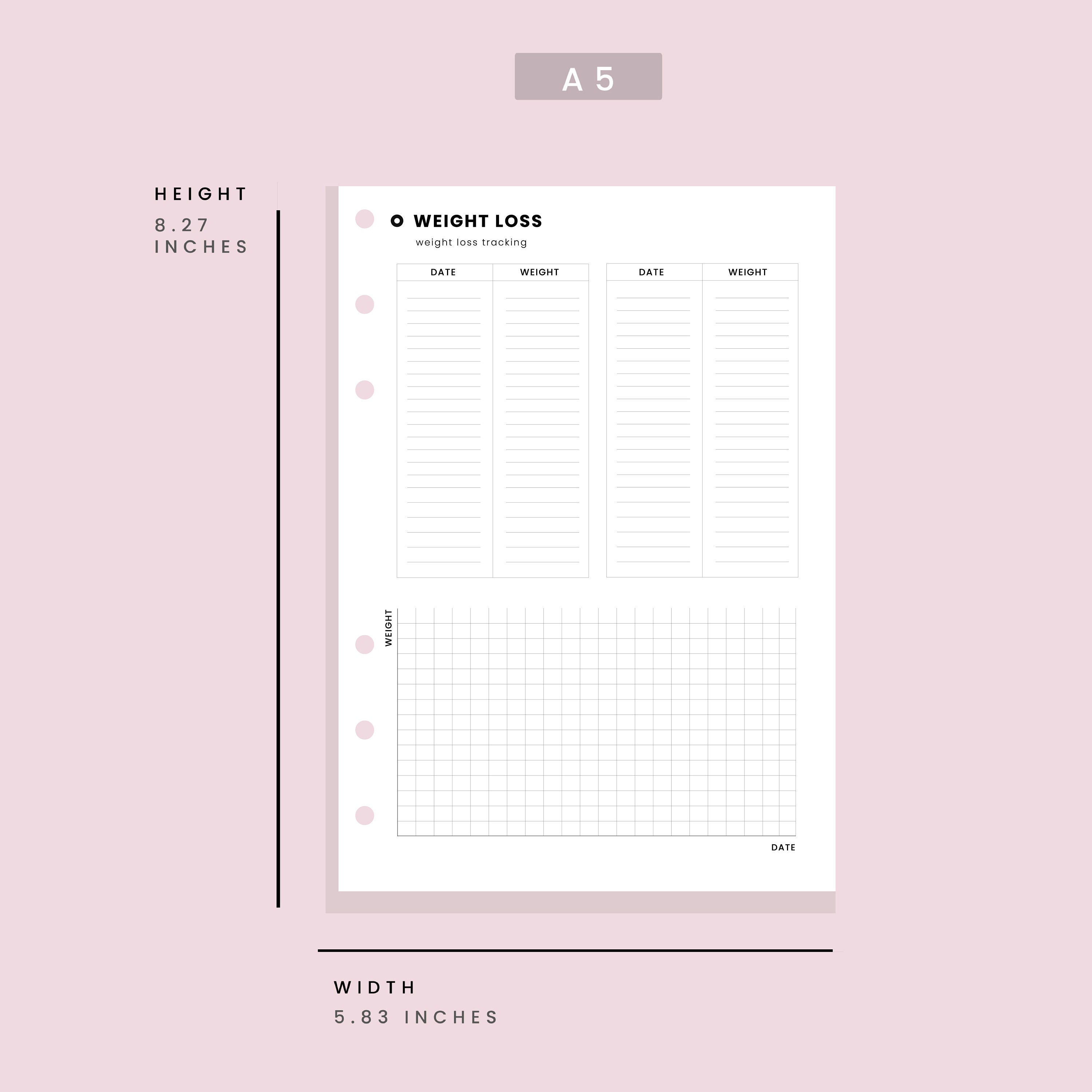 Printable Weight Loss, Weight Loss Chart, Motivational Chart, Rewards ...