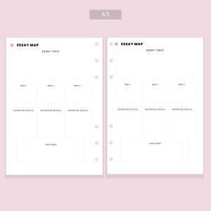 Essay Map Planner Printable for Students | Essay Writing Template ...
