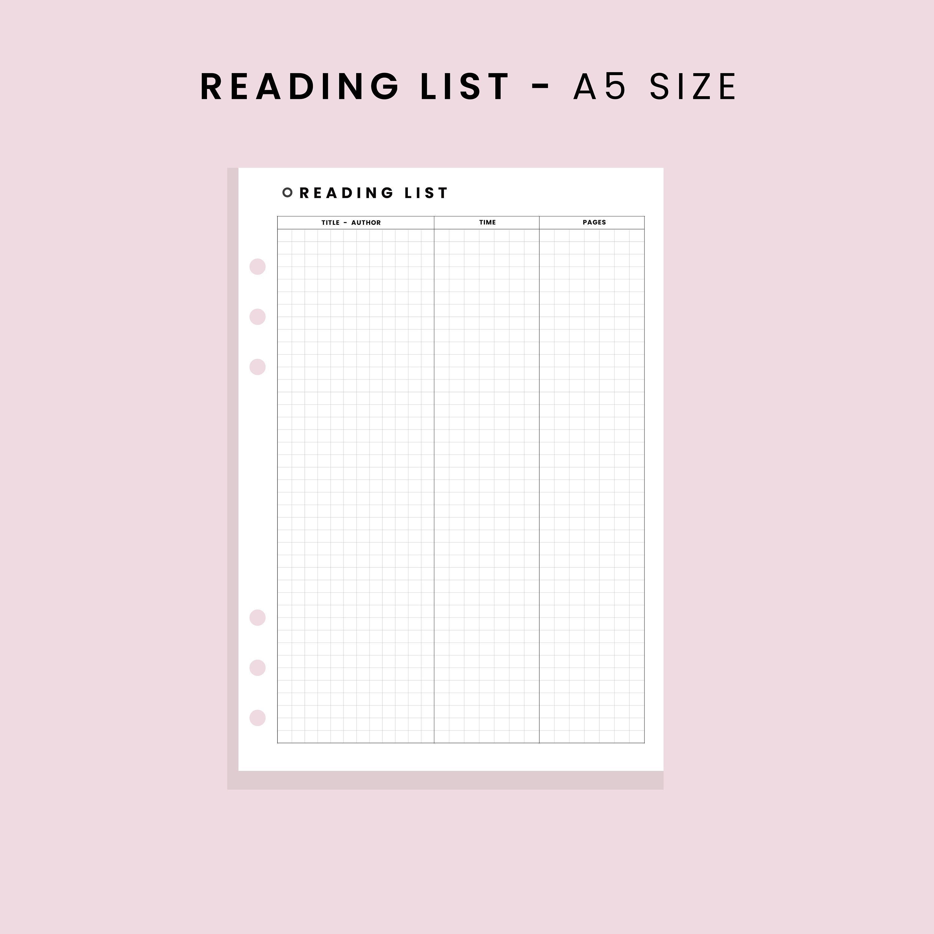 Reading Tracker Printable, Reading Log, Reading Journal, Book Tracker ...