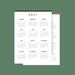 Printable A4 - US Letter Size Calendar , 2021 Calendar Monday Start ...