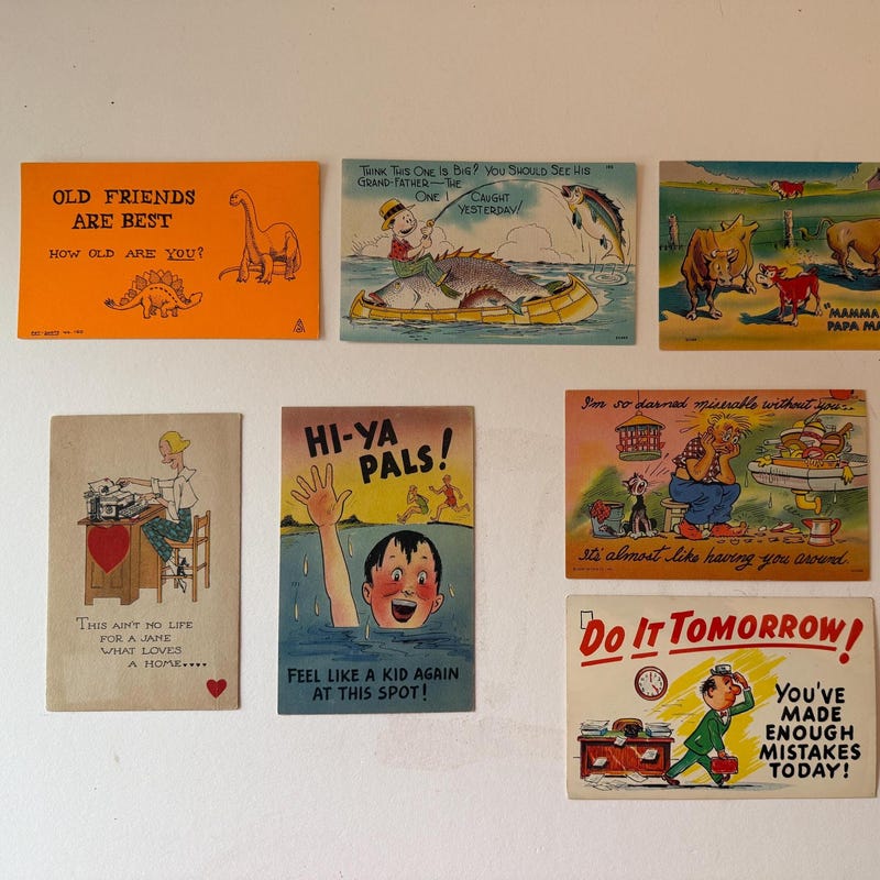 Comic Postcards - Etsy