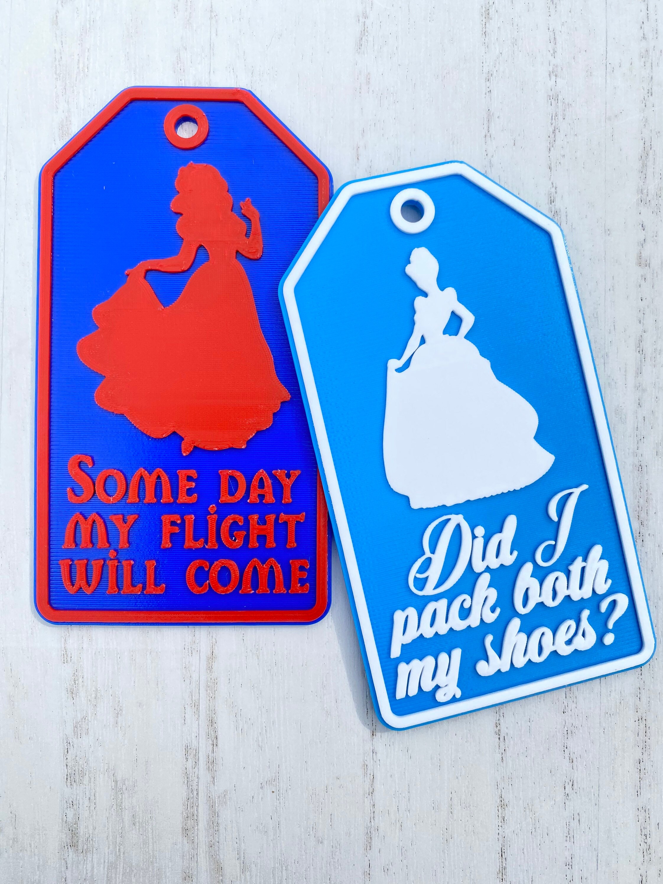 Personalized Princess Luggage Tags Anna Ariel Aurora - Etsy