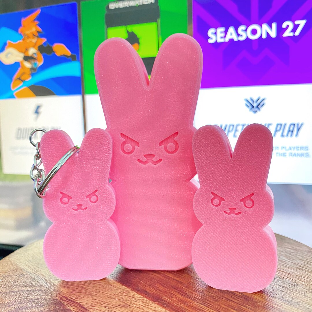 Overwatch DVA Bunny Peep Decor or Keychain - Etsy