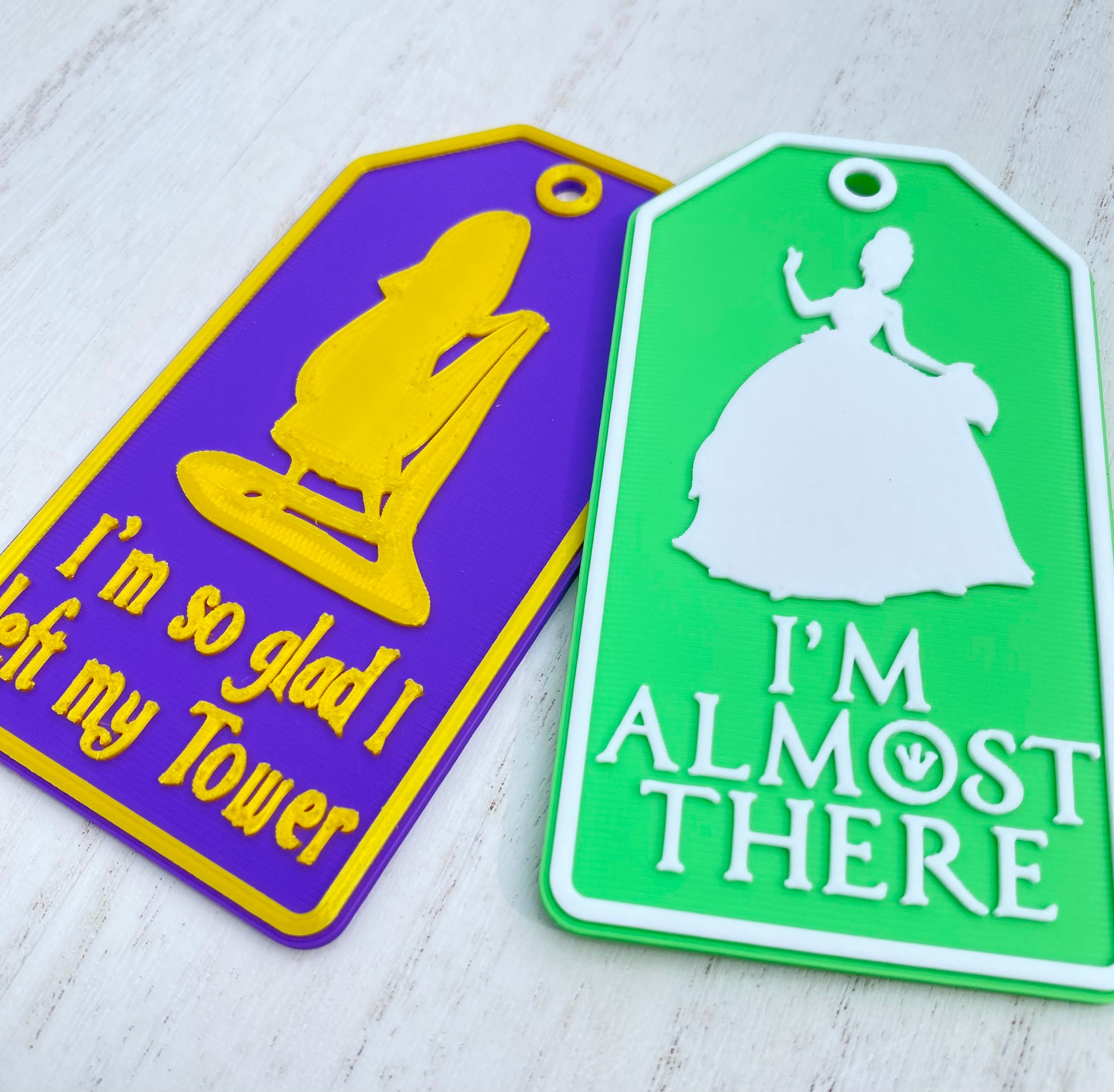 Personalized Princess Luggage Tags Anna Ariel Aurora - Etsy