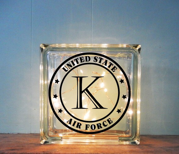 Custom Air Force Glass Block Air Force Glass Block Light - Etsy