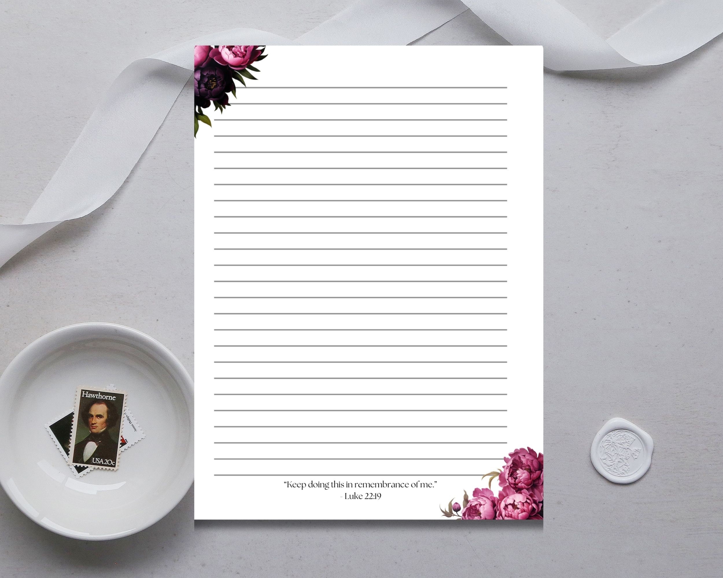 Memorial Invitation Letter, Printable Paper, Jw Letter Writing ...