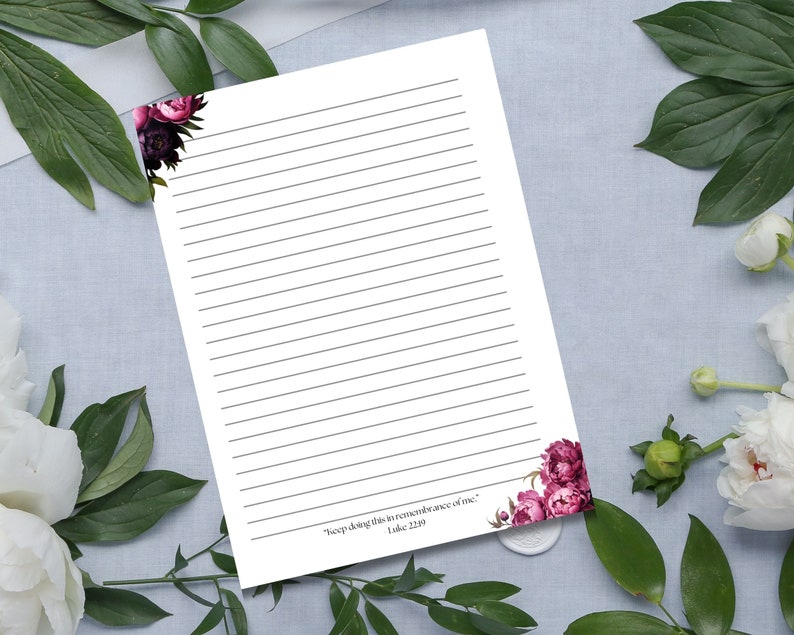 Memorial Invitation Letter, Printable Paper, Jw Letter Writing ...