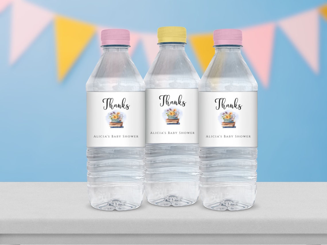 Instant Download, Editable Wedding Water Bottle Label Template, Baby ...