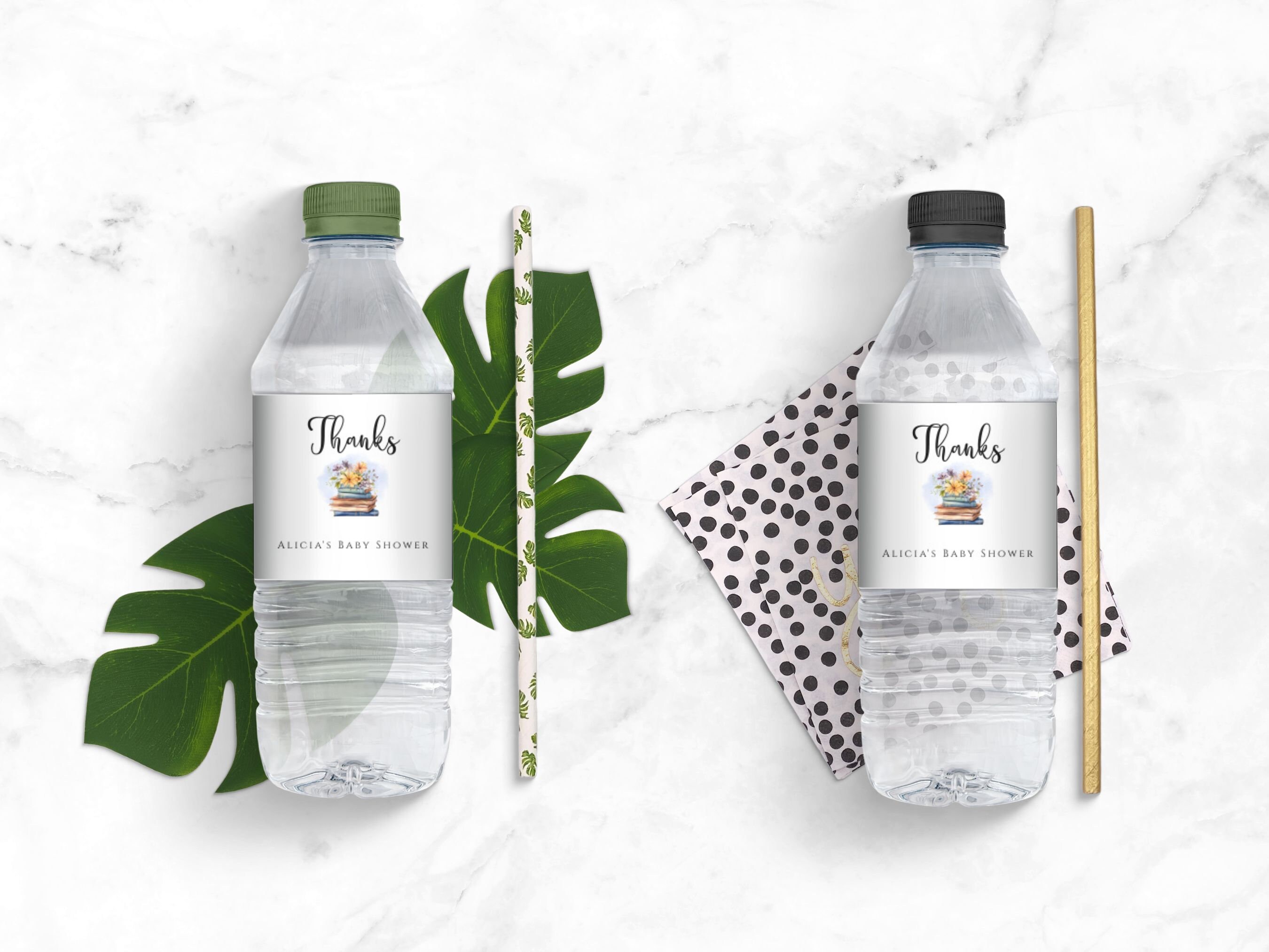 Instant Download, Editable Wedding Water Bottle Label Template, Baby ...