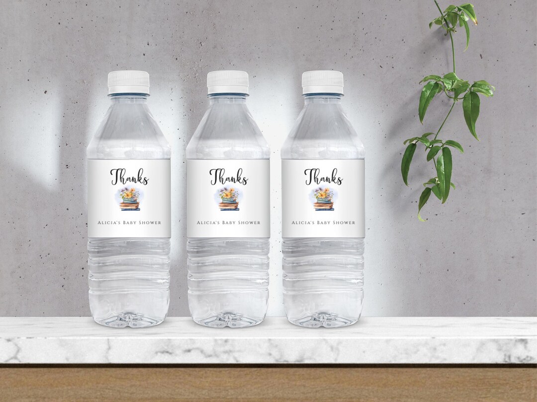 Instant Download, Editable Wedding Water Bottle Label Template, Baby ...