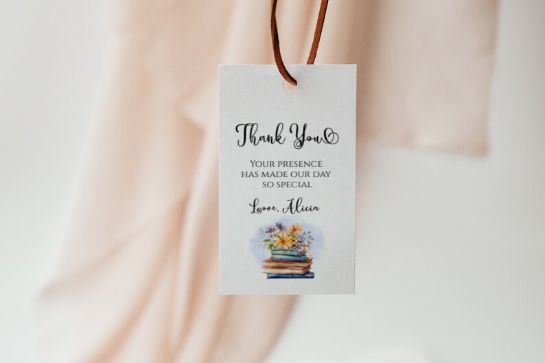 Storybook Baby Shower Gift Tags, New Chapter Begins Favor Tag, Vintage ...