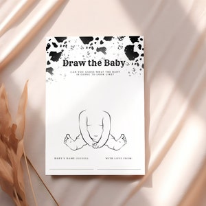 Draw the Baby Game, Baby Name Guessing Game, Instant Download, Templett ...