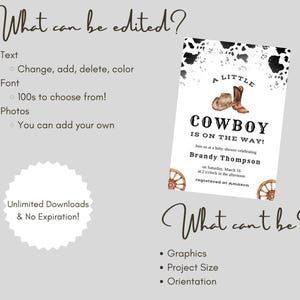 Little Cowboy Diaper Raffle Card, Western Baby Shower, Cow Print Diaper ...