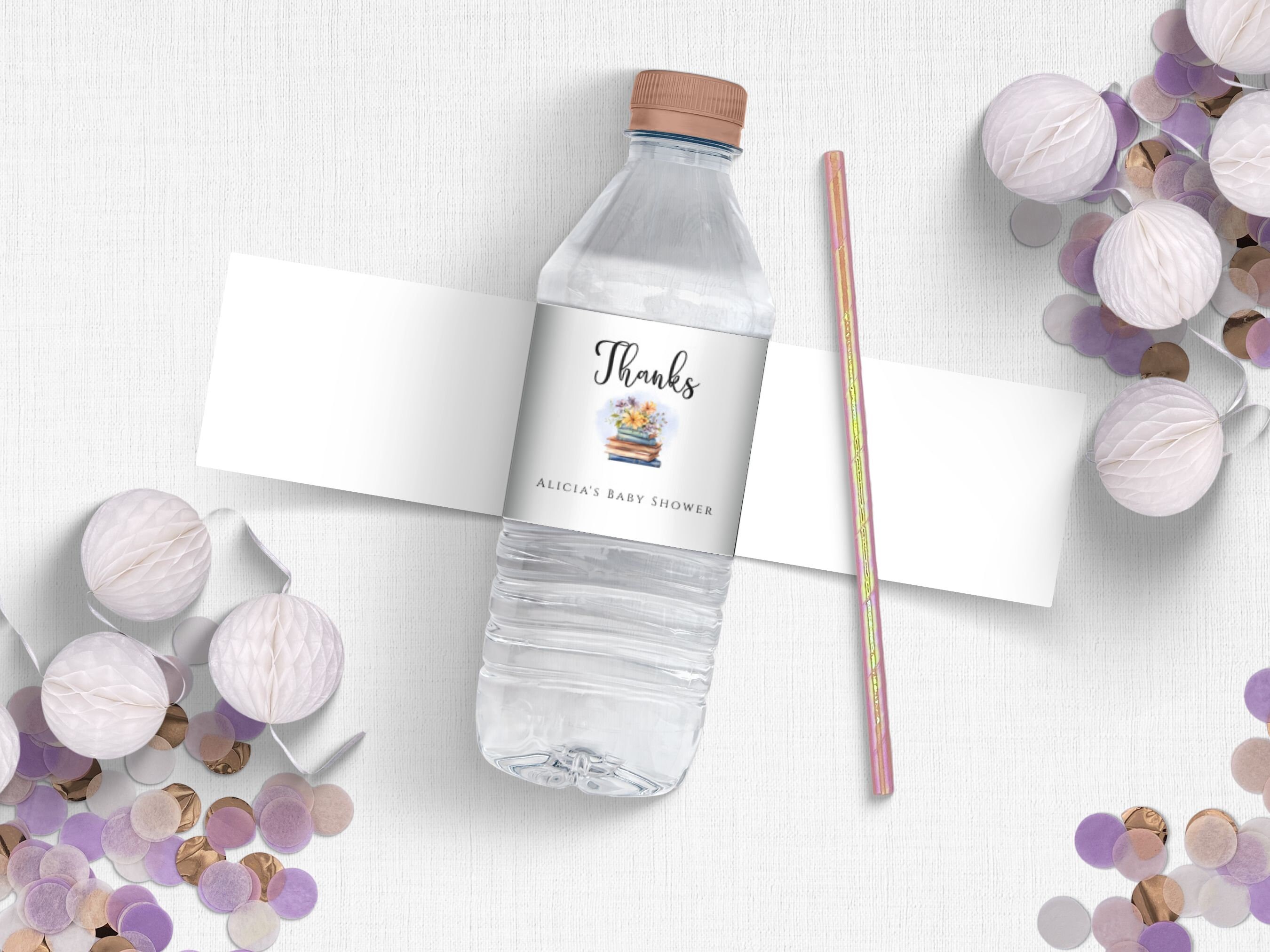 Instant Download, Editable Wedding Water Bottle Label Template, Baby ...