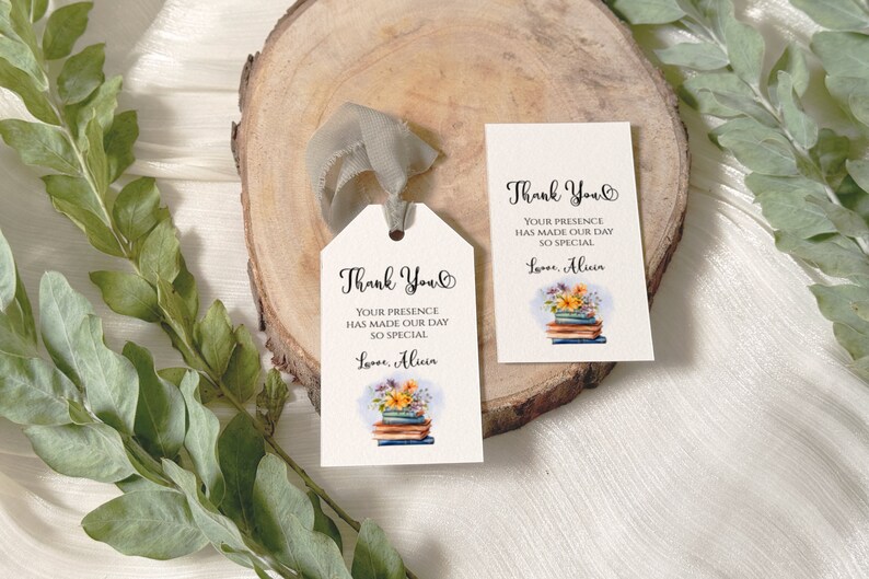 Storybook Baby Shower Gift Tags, New Chapter Begins Favor Tag, Vintage Books, Library Theme ...