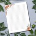 Boho Floral Stationery, 8.5x11, JW Letter Writing, Note Paper, Lined ...