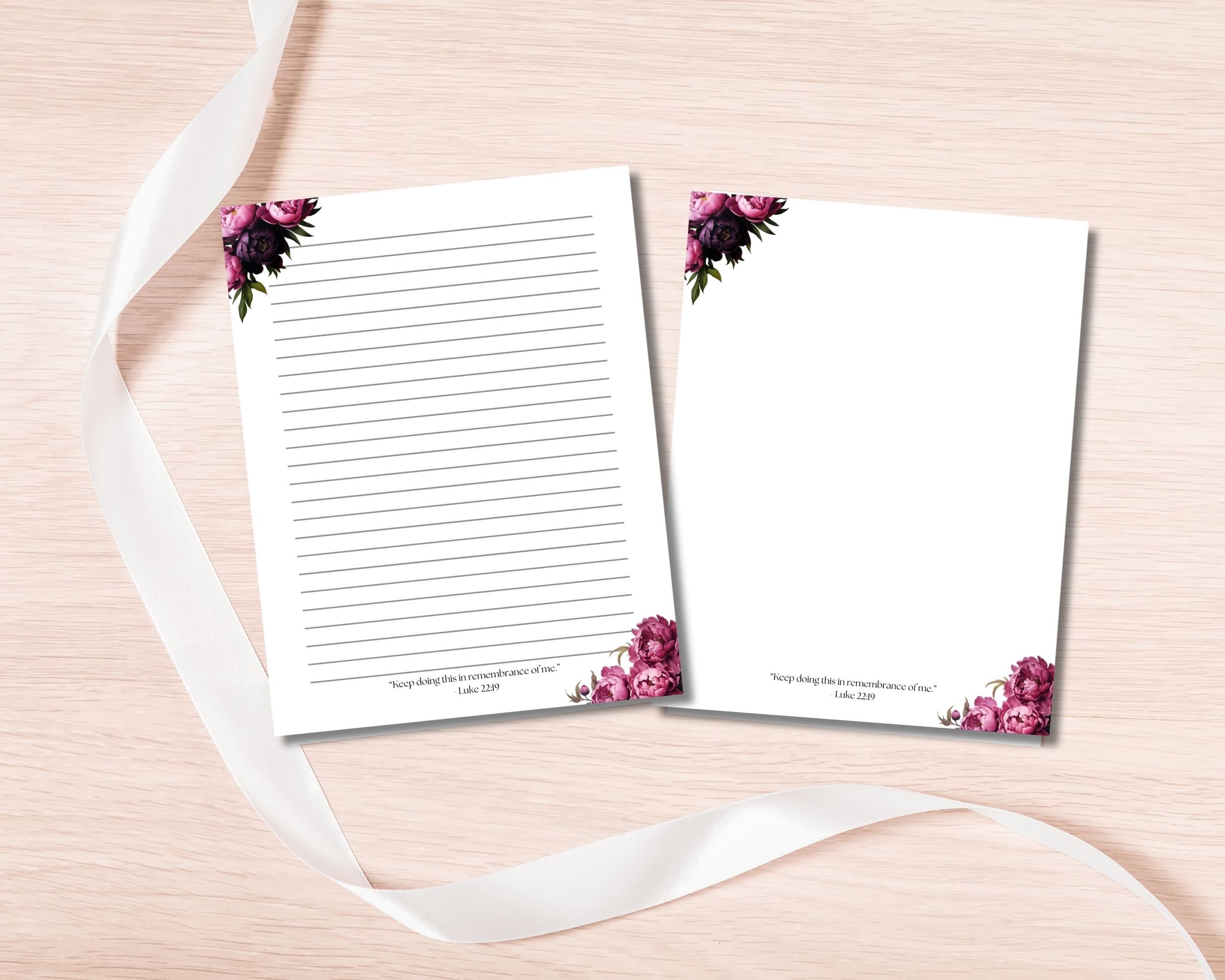 Memorial Invitation Letter, Printable Paper, Jw Letter Writing ...