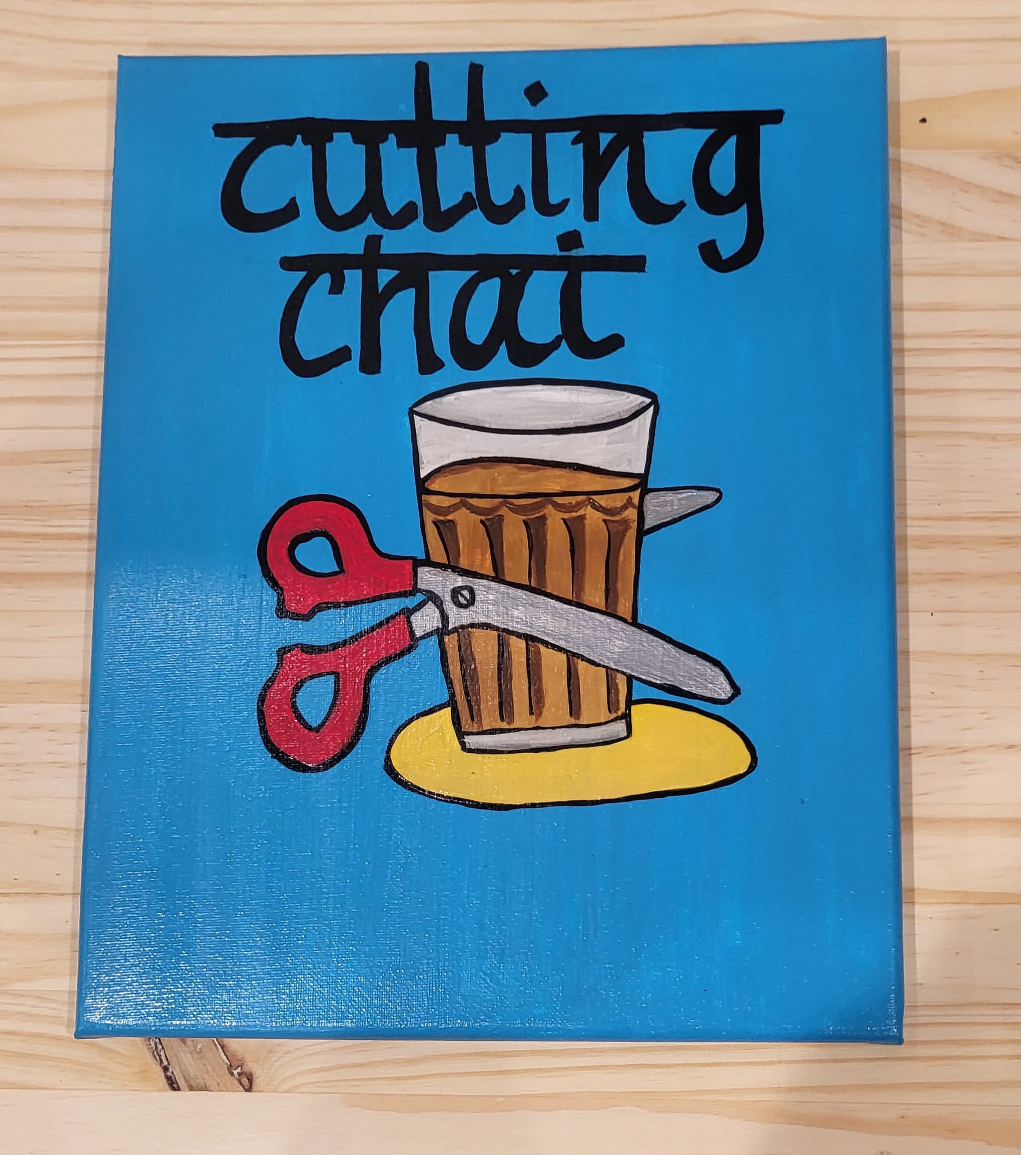 Cutting Chai, Indian Tea, Quirky Indian Art, Desi, Kitchen, Tea Nook ...