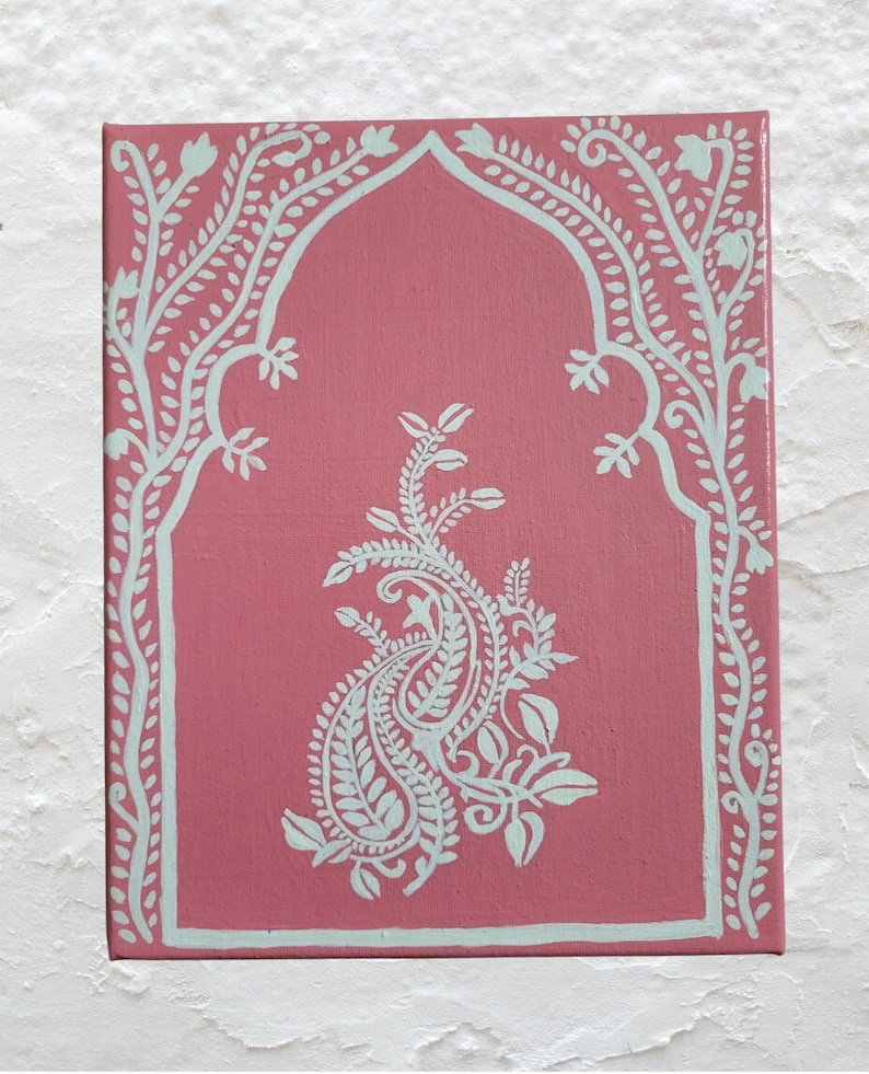 Indian Wall Art, Jharoka, Mughal Floral Motifs, Mughal Art, Persian Art ...