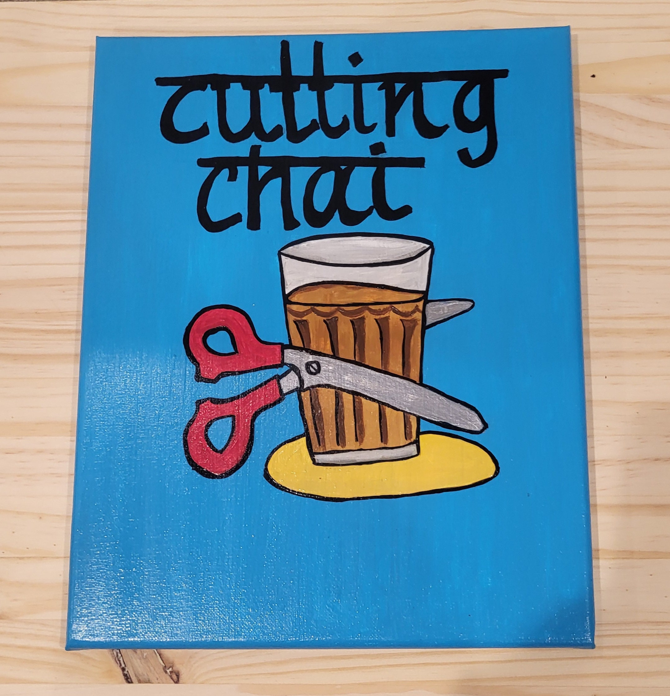 Cutting Chai, Indian Tea, Quirky Indian Art, Desi, Kitchen, Tea Nook ...