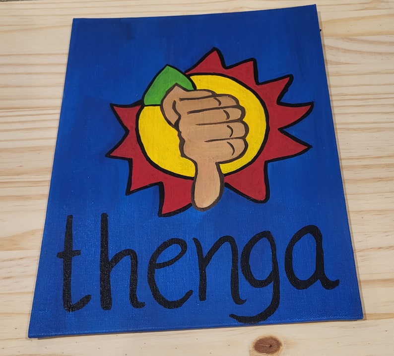 Thenga, Thumbs Down, Indian Hand Signs, Hand Actions, Desi Wall Art ...