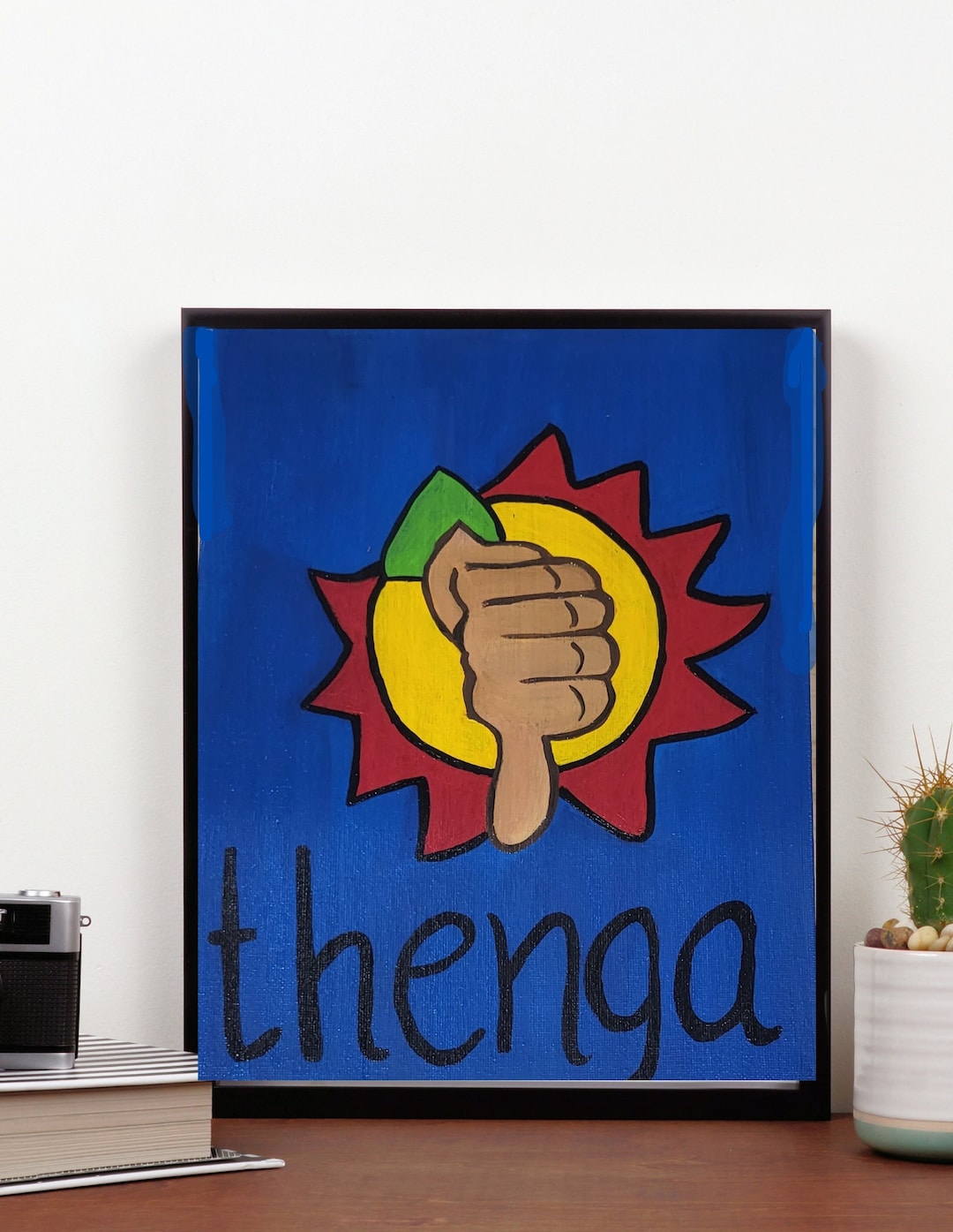 Thenga, Thumbs Down, Indian Hand Signs, Hand Actions, Desi Wall Art ...