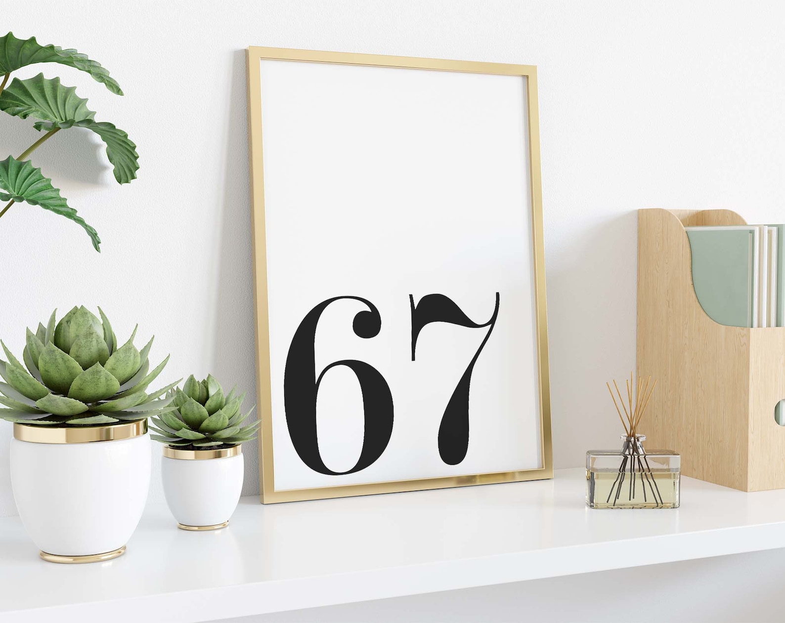 Number 67 Poster Printable Art Instant Download Printable | Etsy