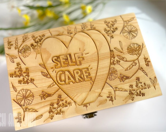 Self Care Floral Cute Stash Box - Etsy