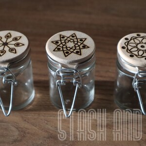 Modern Design Stash Jar Set Mandala Stash Jars Superior 1 - Etsy