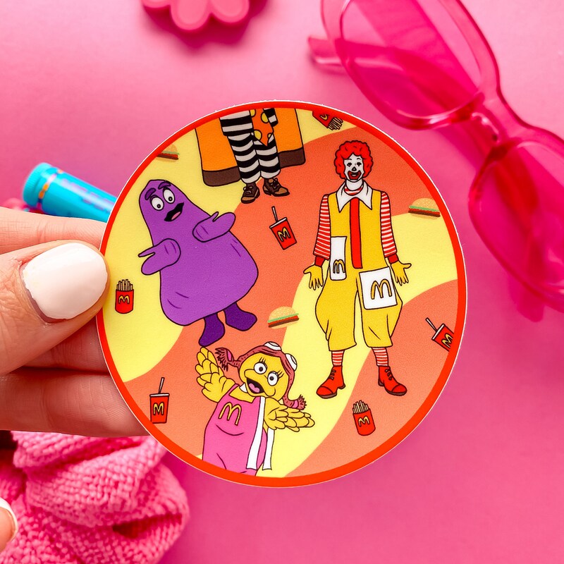 Mcdonalds Stickers - Etsy