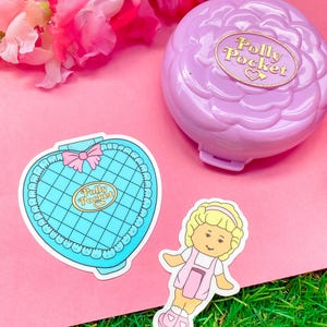 Polly Pocket Inspired Sticker, Waterproof & Digitally Illustrated. - Etsy