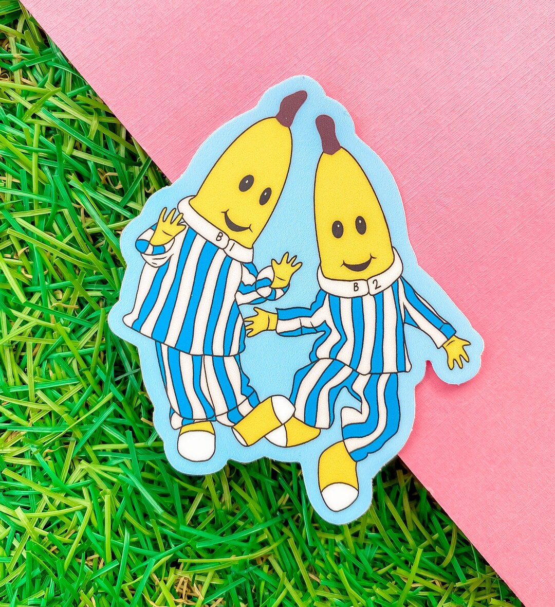 Bananas in Pyjamas Inspired Sticker, Waterproof & Digitally Illustrated ...