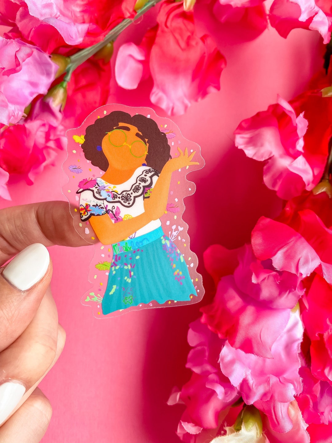 Mirabel, Encanto Inspired Transparent Sticker, Waterproof & Digitally ...