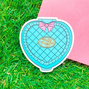 Polly Pocket Inspired Sticker, Waterproof & Digitally Illustrated. - Etsy