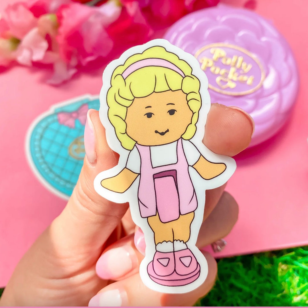 Polly Pocket Doll Sticker, Waterproof & Digitally Illustrated. - Etsy