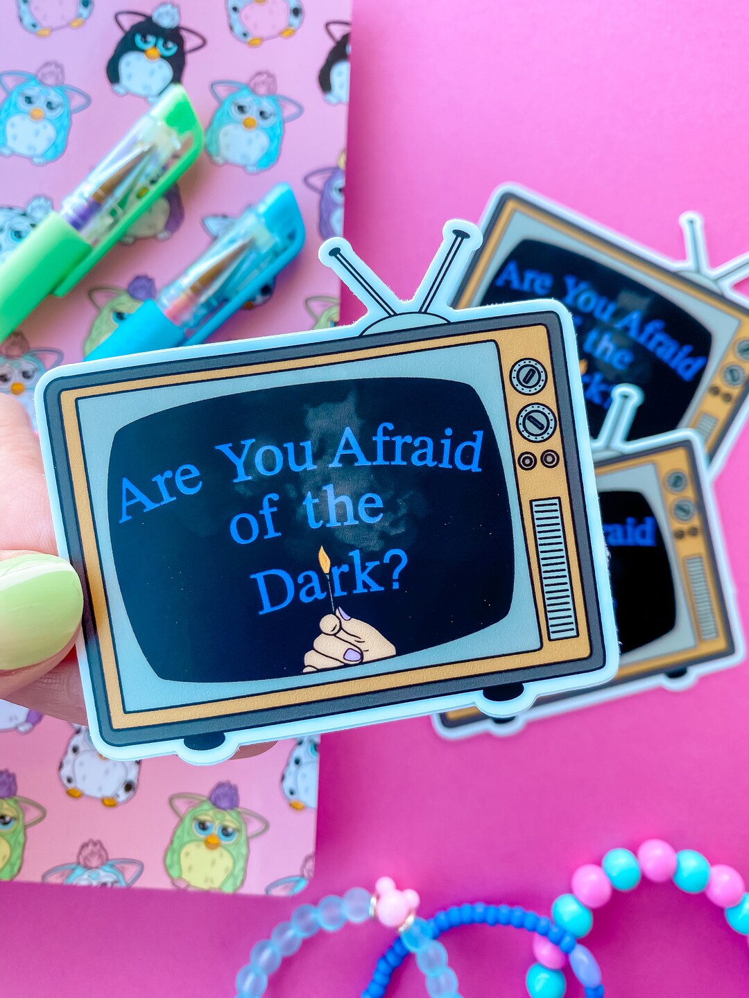 Are You Afraid of the Dark Sticker, Waterproof & Digitally Illustrated ...