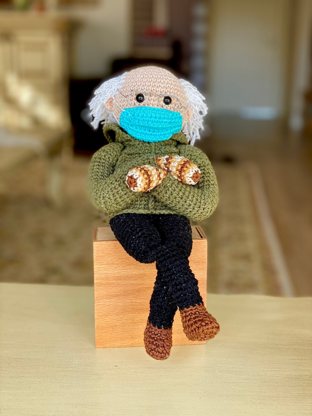 Bernie Sanders Crochet Doll PATTERN: Includes Mittens (PDF Tutorial) - Etsy