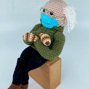 Bernie Sanders Crochet Doll PATTERN: Includes Mittens (PDF Tutorial) - Etsy