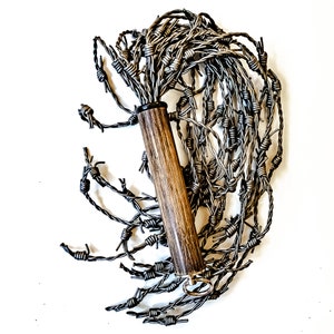 Wünsdorf. 61 Cm/24 Flogger Made of Leather Barbed Wire - Etsy