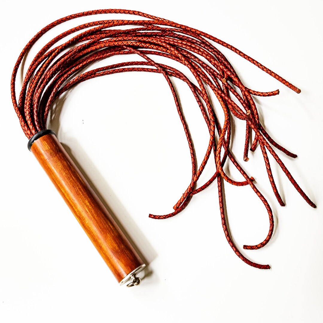 Chianti. 61 Cm/24 Braided Leather Flogger - Etsy