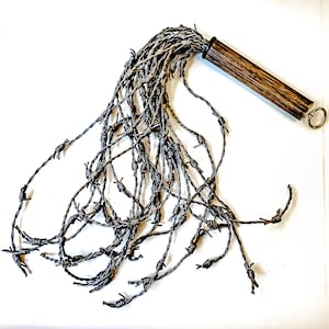 Wünsdorf. 61 Cm/24 Flogger Made of Leather Barbed Wire - Etsy