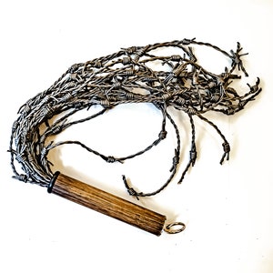 Wünsdorf. 61 Cm/24 Flogger Made of Leather Barbed Wire - Etsy