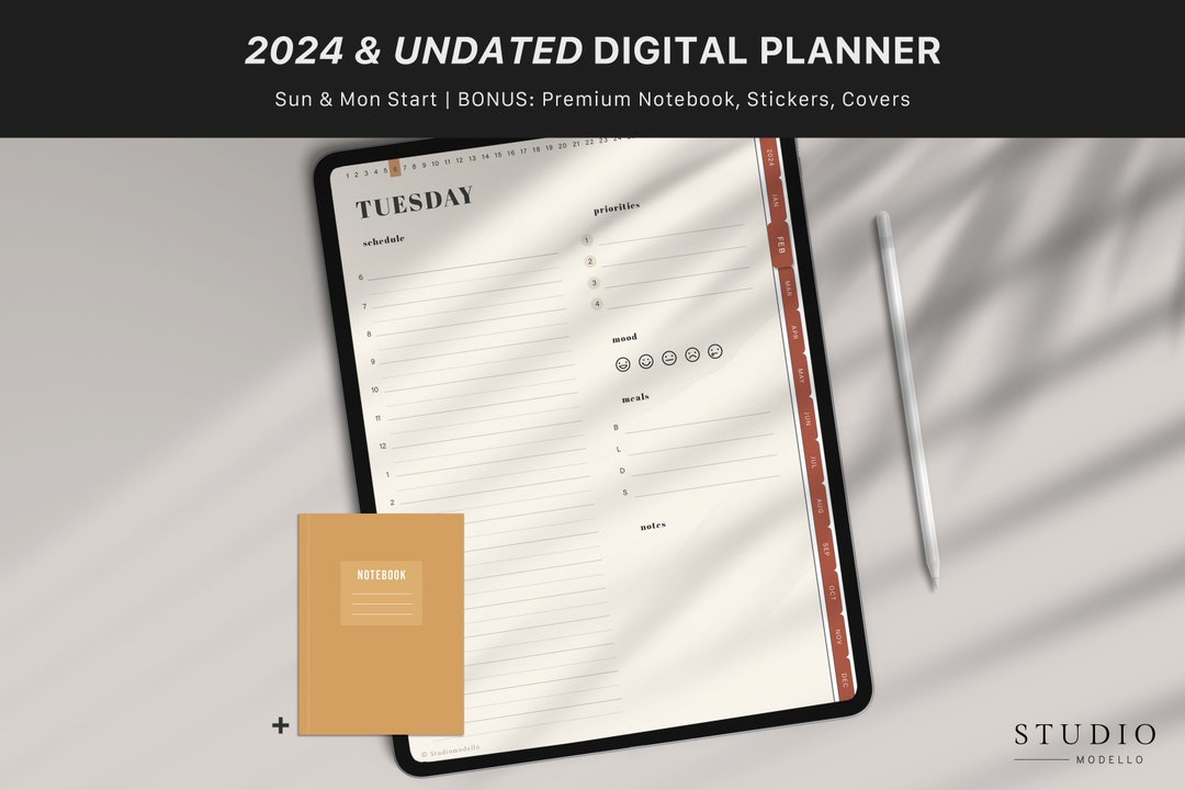 Digital Planner Goodnotes Planner Daily Planner Weekly - Etsy