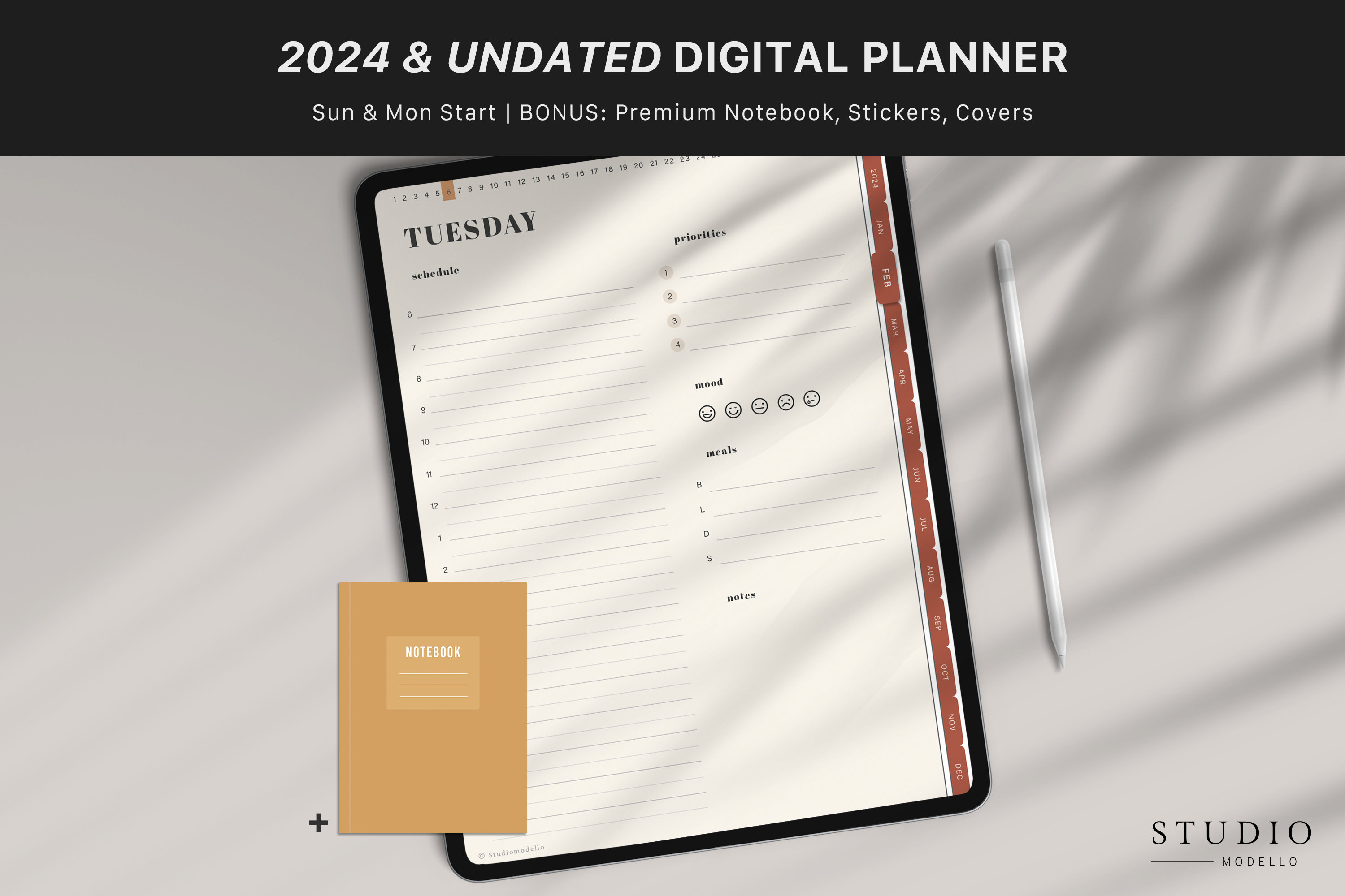 Digital Planner Goodnotes Planner Daily Planner Weekly - Etsy