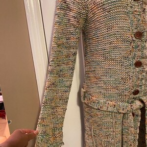 BCBG Max Azria Y2K Long Cardigan Sweater Size Medium Multi Colored - Etsy