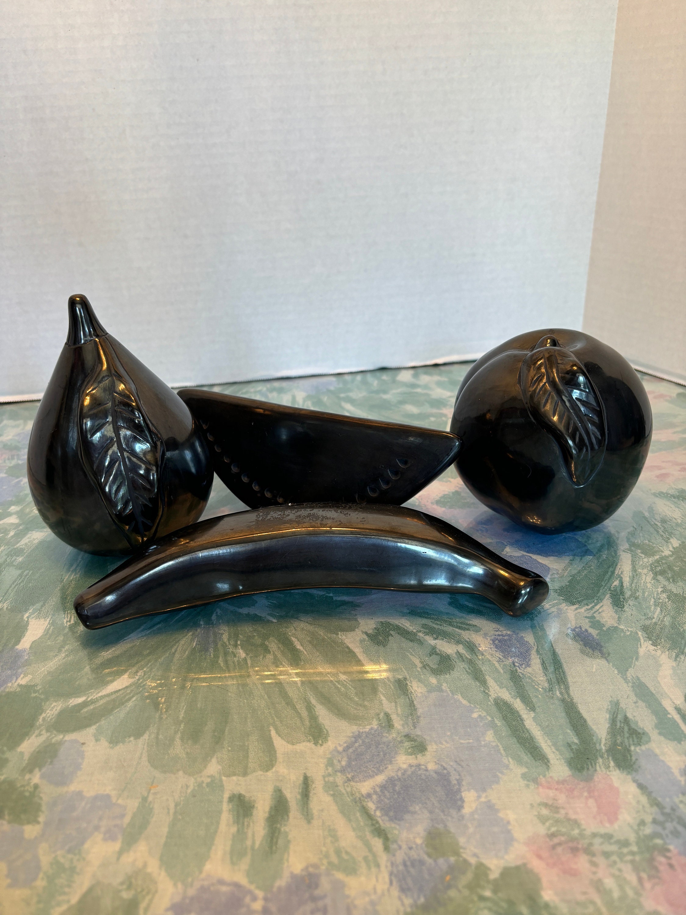 Dona Rosa Oaxaca Barro Negro Clay Pottery Fruit Banana Watermelon Pear ...